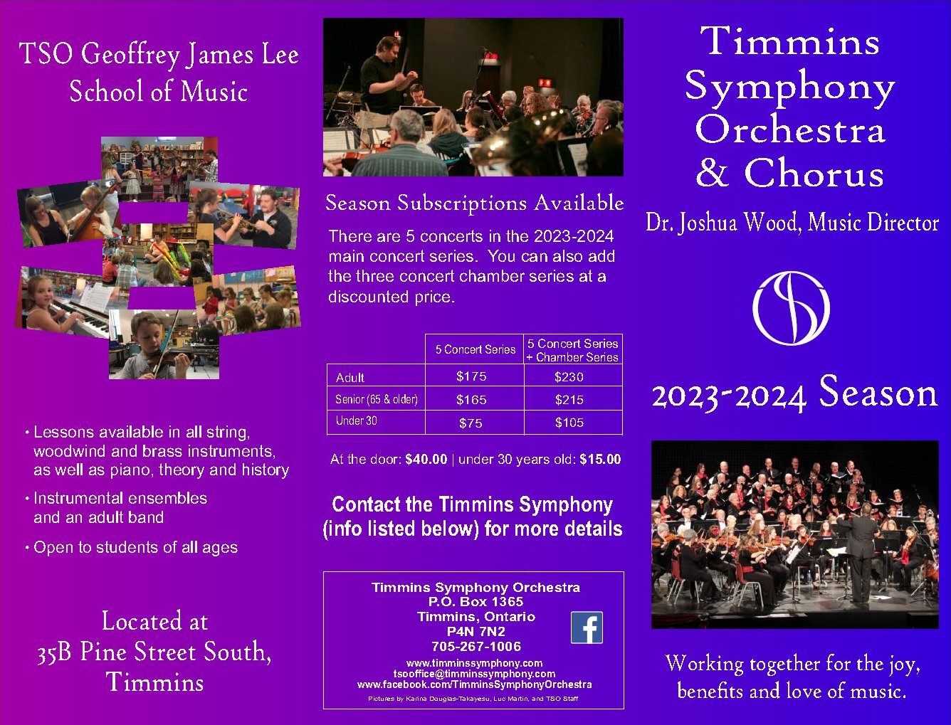 CONCERTS – Timmins Symphony Orchestra